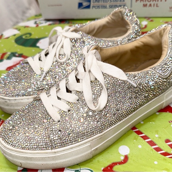 Shoes | Bling Rhinestone Sneakers 85 | Poshmark